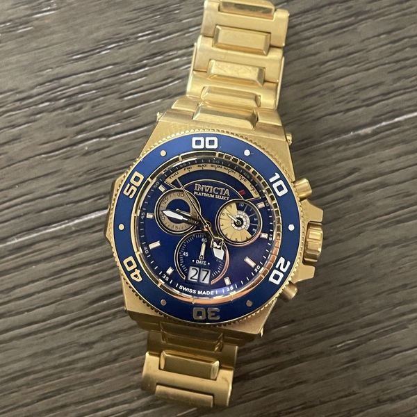Invicta Men's Watch Model No 26050 Akula Quartz Chronograph Blue - New ...