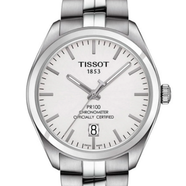 Tissot PR 100 Powermatic 80 COSC T101.408.11.031.00 Chronometer Silber ...