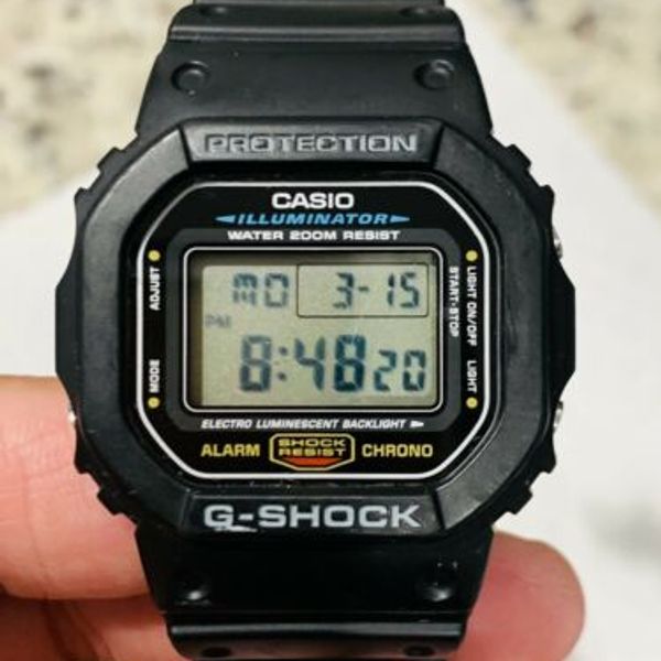 Casio G-Shock watch 3229 DW-5600E 20 Bar 200 m/Meters alarm chrono ...