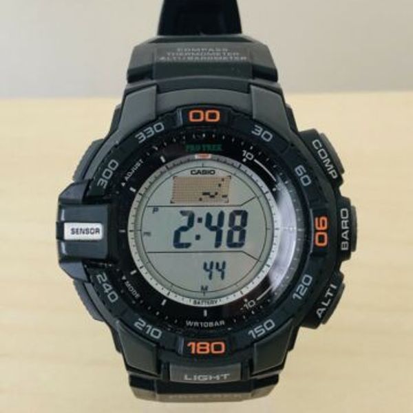 Casio Men's Pro Trek PRG-270-1 Tough Solar Triple Sensor V3 Multifunction Watch | WatchCharts ...