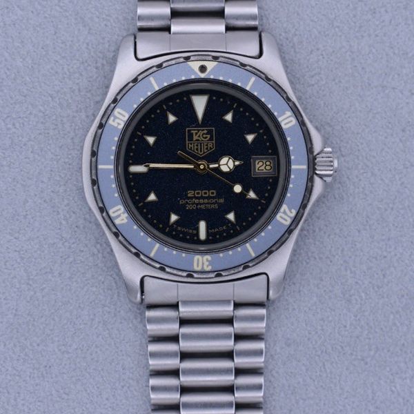 Very Rare TAG Heuer 2000 Professional "Moondust" Vintage Watch 34mm ...