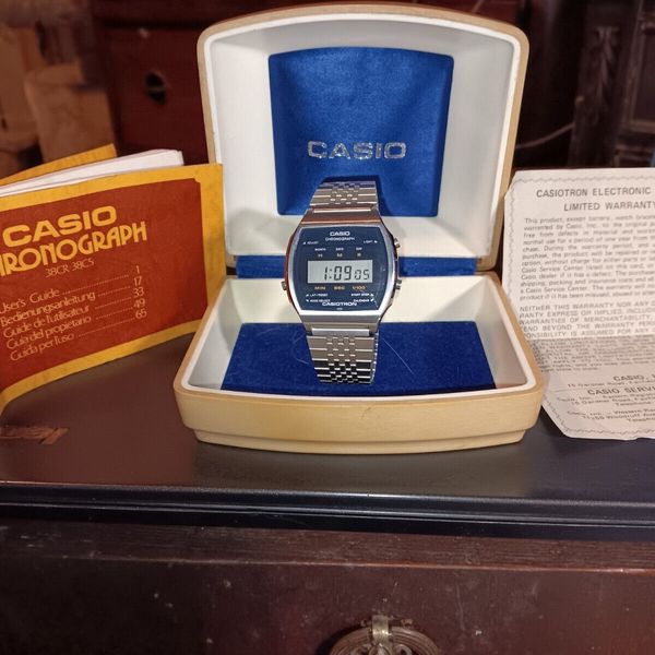 CASIO CASIOTRON 38CS-14 Men's Watch NEVER WORN!! WITH CASE USERS GUIDE ...