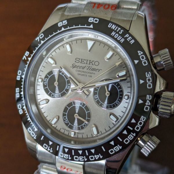 40mm Seiko Mod VK63 Daytona Chronograph Build with Sapphire Crystal ...