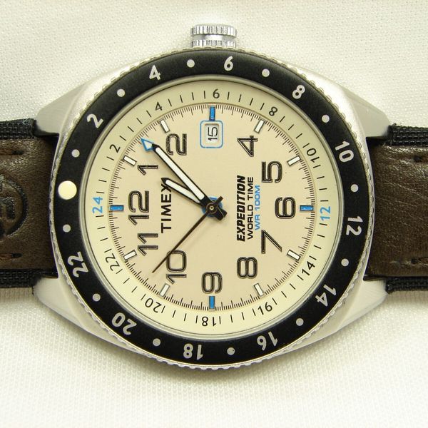 Mens TIMEX T41151 Expedition World Time Watch | WatchCharts Marketplace