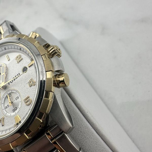 Fossil Dean Chronograph Quartz Silver Dial Men's Watch FS4795 - Has New ...