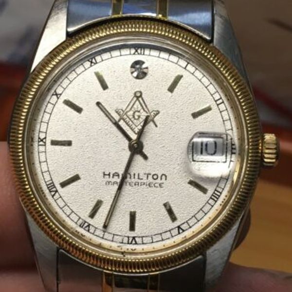 Hamilton 8482 Masterpiece Men's Watch Masonic Two Tone 194 Of 1000 New ...