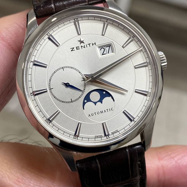 Zenith Elite Captain. Moonphase. Full Set. | WatchCharts Marketplace