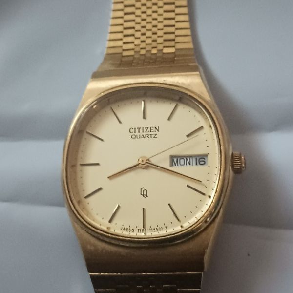 Citizen Quartz Watch Gold Tone Finish Gold Dial, Day/Date New Battery ...