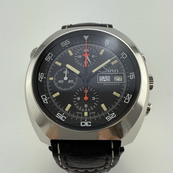 Sinn 142 Vintage tritium chronograph watch. Lemania 5100 movement ...