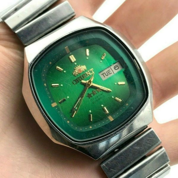 Orient Green Crystal "Hulk" Original Watch Men Spanish English ...