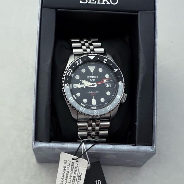 Seiko 5 Sports Men's Black GMT Watch SBSC001 Made In Japan - SSK001 ...