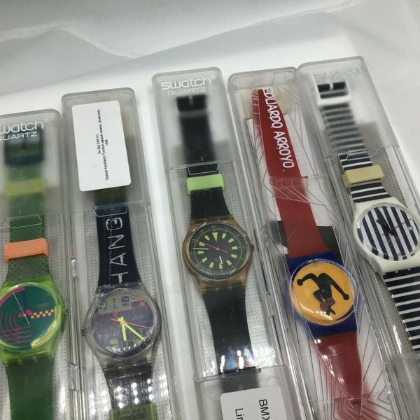 Swatch 5x Watches Honor Ride GJ103 BMX GP104 1/2000 Deauville Gw401 ...