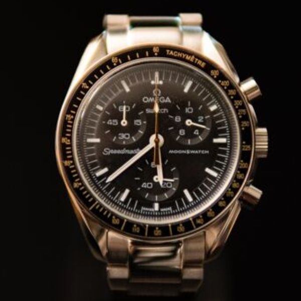 Omega X Swatch Mission To Moon Moonshine Gold Metal Steel Mod Black ...