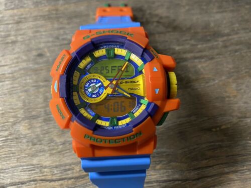 Rare Casio G-Shock Watch GA 400 5398 Hyper Colors Orange Aqua Yellow ...