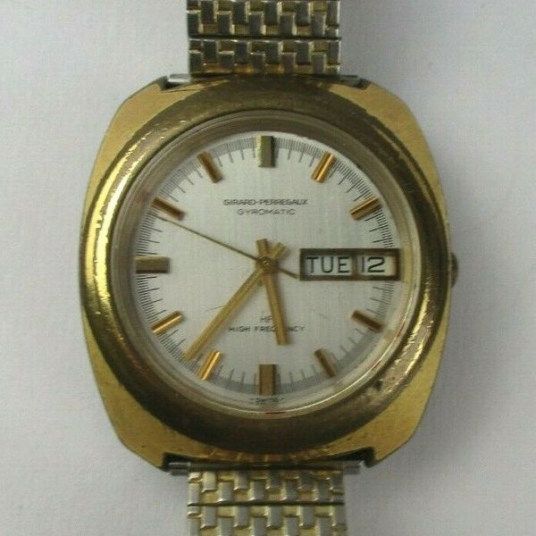 Vintage 1960s Girard Perregaux Gyromatic Watch HF High Frequency ...