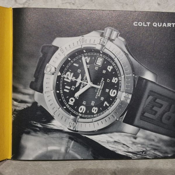 Original Breitling Colt Warranty Card, Chronometre Certificate, Owners ...