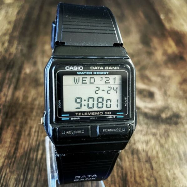 RARE Vintage 1988 Casio DB-30 Digital Data Bank Watch, Made in Japan, Module 671 | WatchCharts ...