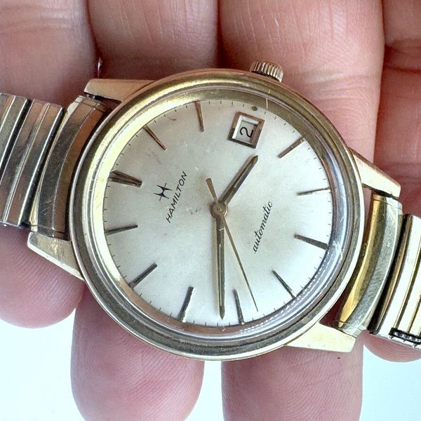 1960's HAMILTON AUTOMATIC ORIGINAL DIAL 694A CLEAN ORIGINAL DIAL RUNS ...