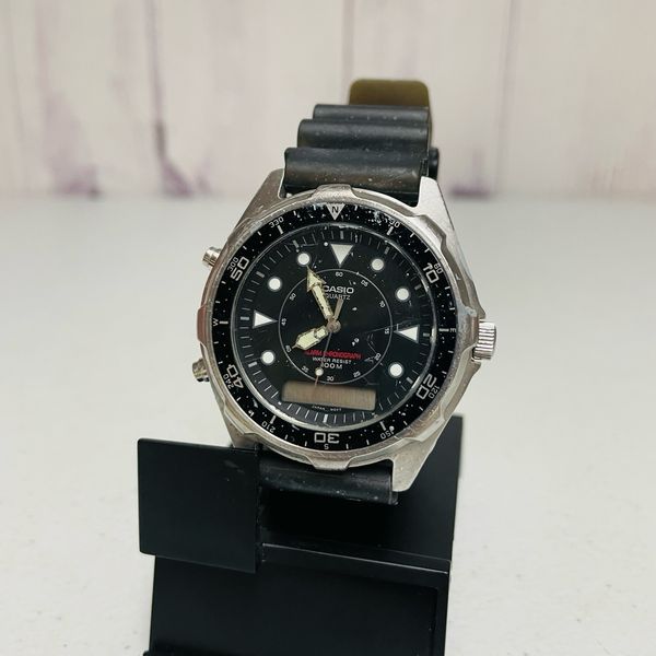Vintage Casio Analog Digital Model 2701 Black Dial AMW-320R ...