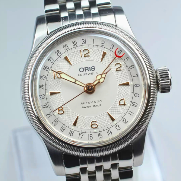 Vintage Near MINT ORIS Big Crown 7551 Men's Automatic Watch Black Dial ...