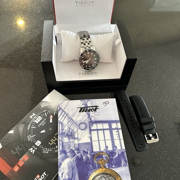 Tissot Seastar 1000 Powermatic 80 Automatic T120407A with exhibition ...