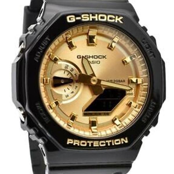 Casio G-Shock Resin Strap Sports Quartz 200M Men's Watch GA-2100GB-1A ...