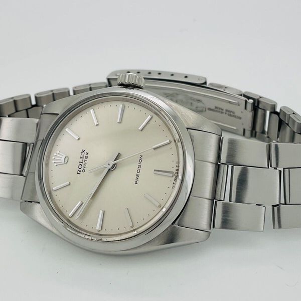 Vintage 1972 Rolex Oyster Precision Mechanical Menâ s Watch - Ref 6246 ...