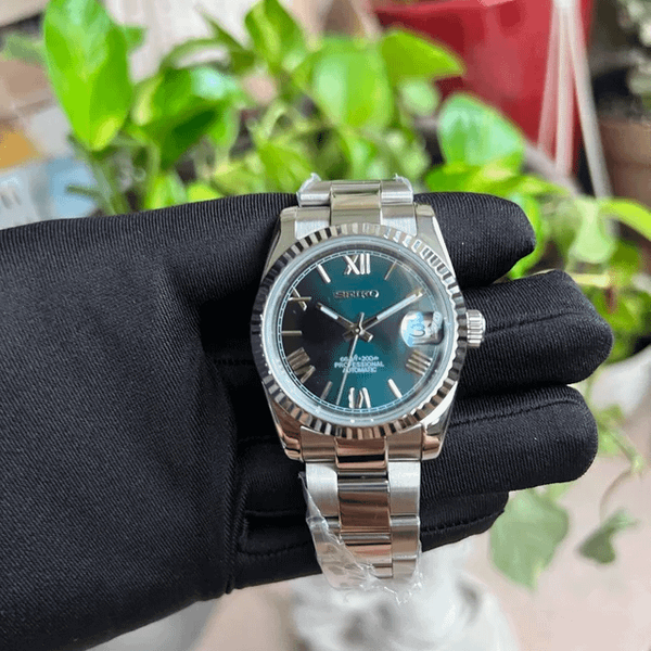 [WTS] Custom Build Turqoise Roman Numeral Datejust Seiko Mod ...