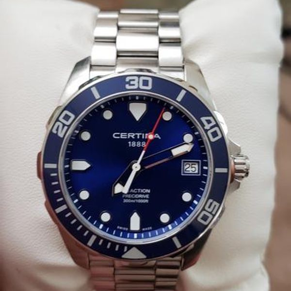 FS: Certina DS Action 300M Quartz Blue Diver | WatchCharts Marketplace