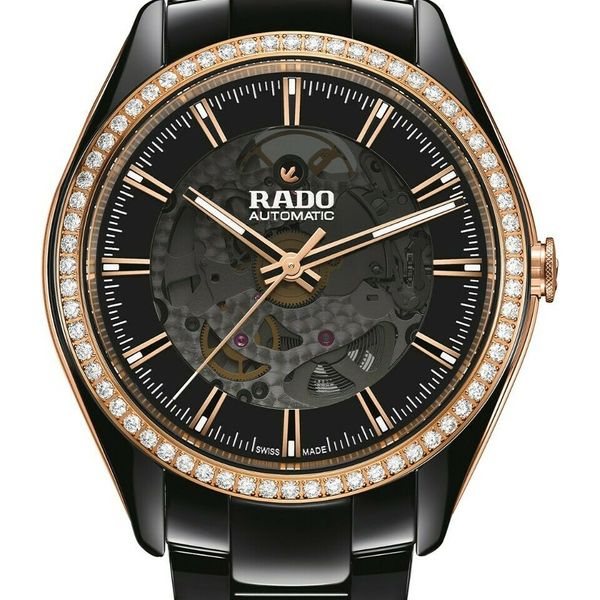 Rado Hyperchrome Automatic Diamond Black High Tech Ceramic Men's Watch ...