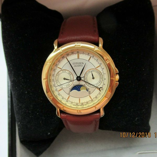Spares or Repairs Citizen Moon Phase Quartz 6350-G30330 1988 Rare find ...