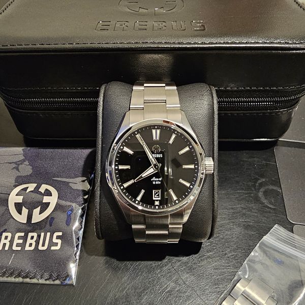Erebus Ascent Black, like new, oyster bracelet | WatchCharts Marketplace