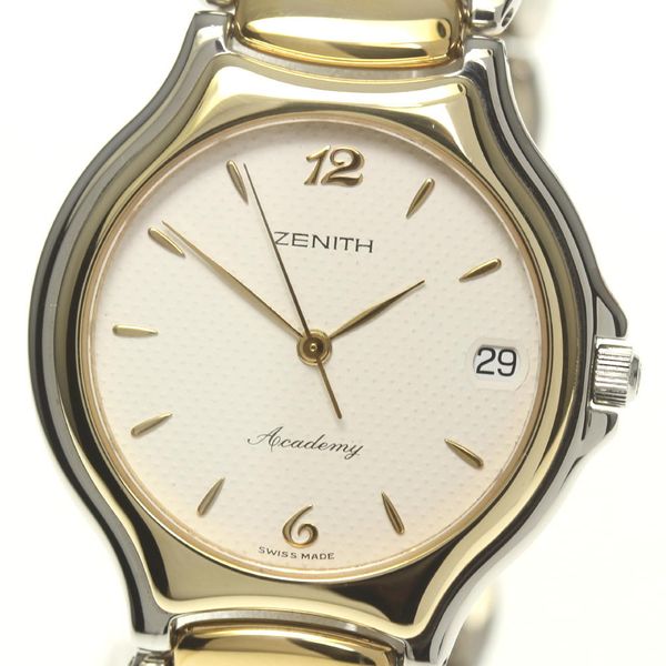 Good product [ZENITH] Zenith Academy Date 59.6000.226 Quartz Men [Used ...