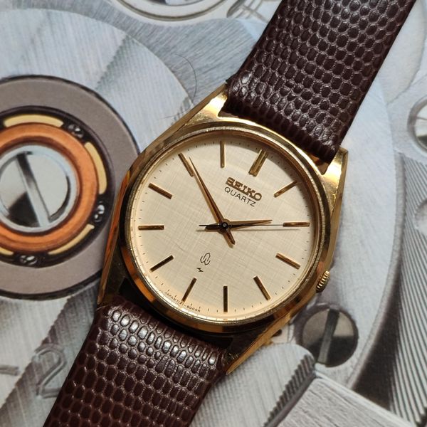 [WTS] Seiko Quartz 7121-8000 Linen Dial With Bulova Lizard Strap only ...