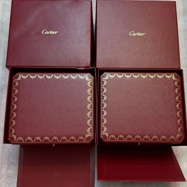 CARTIER Box Authentic Red Cartier Case. 2x Original/Genuine Cartier ...