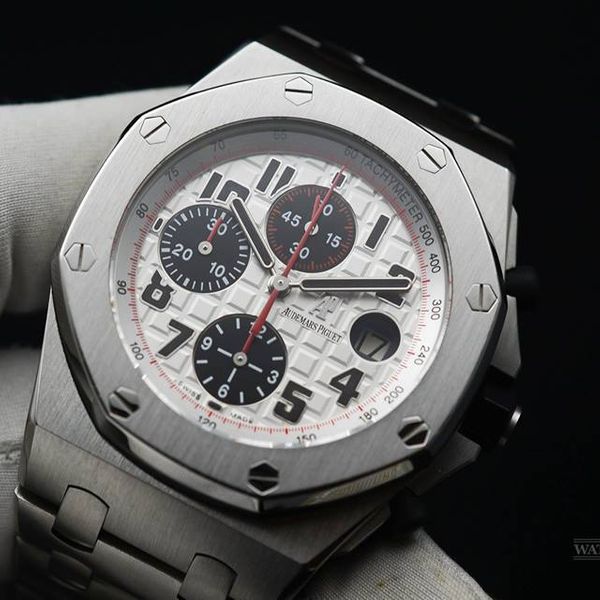 Fs: AUDEMARS PIGUET 26170ST ROYAL OAK OFFSHORE 42MM PANDA DIAL COMPLETE ...