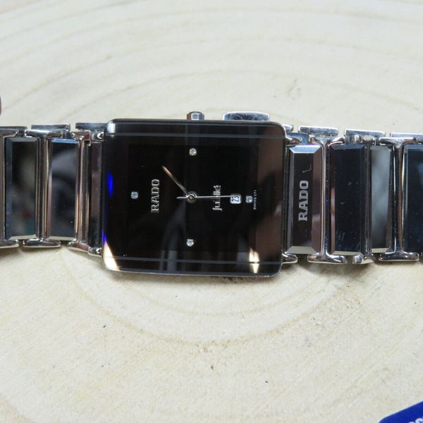 Mens Rado Jubile Diamond dial tungsten stainless swiss made tank dress ...