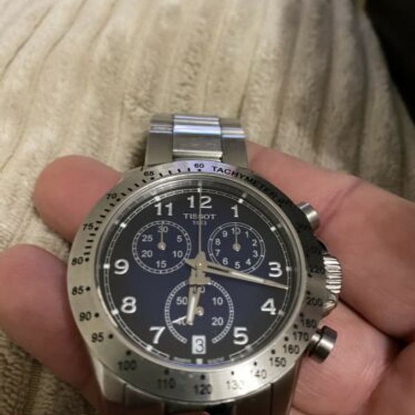 Tissot T-Sport V8 Chronograph Watch T106.417.11.042.00 Navy Blue Box & Warranty | WatchCharts ...
