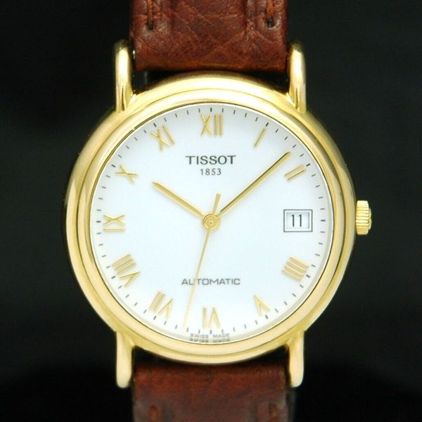 TISSOT Solid 18K T-GOLD Carson Mens AUTOMATIC WATCH T71.3.444.13 Box Papers 750 | WatchCharts ...