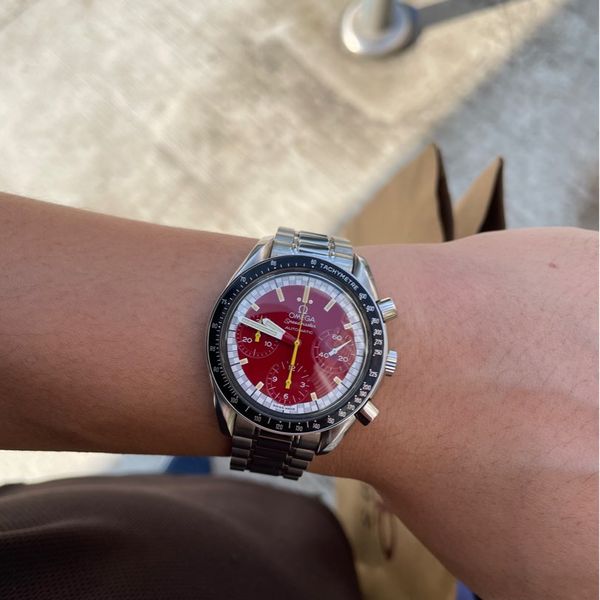 CNY OMEGA SPEEDMASTER SCHUMACHER FERRARI RED 39MM | WatchCharts Marketplace