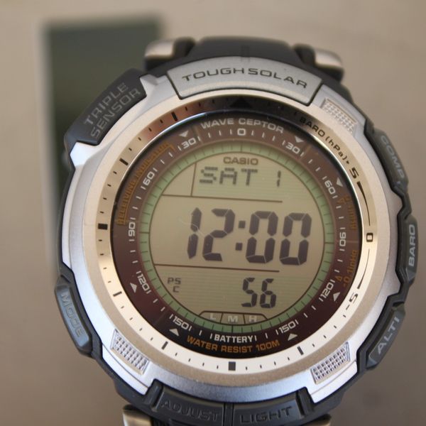 Casio PAW-1300 Solar Pathfinder Digital Mens Watch AS-IS | WatchCharts ...