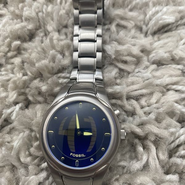 FOSSIL BIG TIC Blue Quartz Menâ s Watch JR-8096 VGC | WatchCharts Marketplace