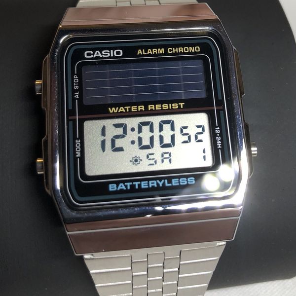 Brand New 3262 CASIO AL-180 Japan Made 80's Vintage Casio Solar Digital ...