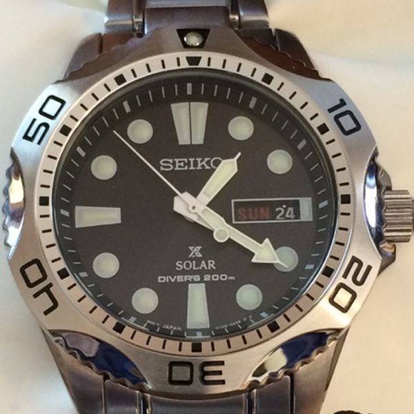 SOLD: Seiko Solar Prospex Diver SNE107 Bracelet Bonetto band $100 ...