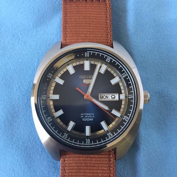 Seiko SRPB21 - Blue Dial, Turtle - Cushion case - 4R36 | WatchCharts