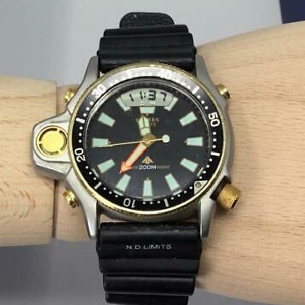 Vintage Citizen Promaster Aqualand C021-087372 Y 200M CQ-1063 Divers ...