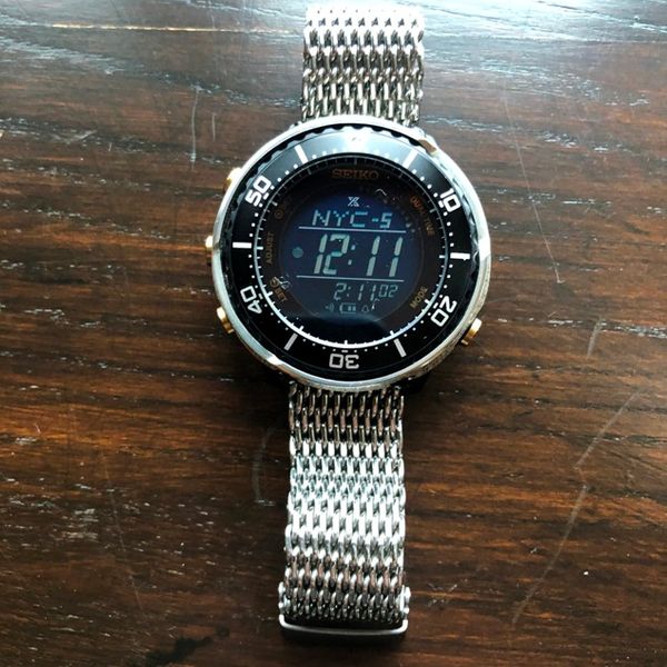 FS: Seiko FieldMaster Digital Solar Tuna SBPE003 - Unique Engraved ...