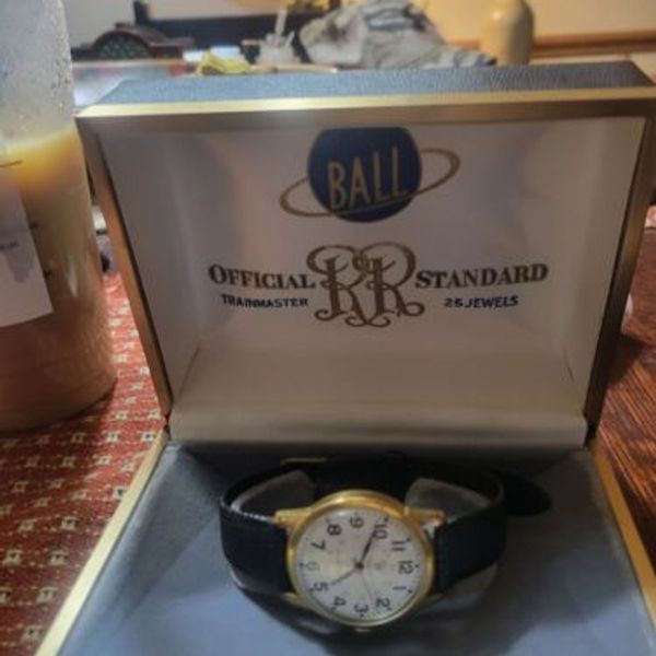 Vintage Ball Official Standard Trainmaster Automatic 25 Jewel Railroad ...