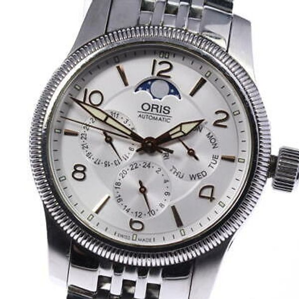 ORIS Big crown 7627 Triple calendar Moon phase Automatic Men's Watch ...