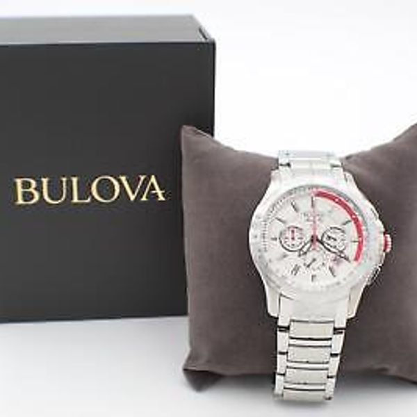 Bulova 96B383 Marine Star Chronograph Stainless Steel Wristwatch ...
